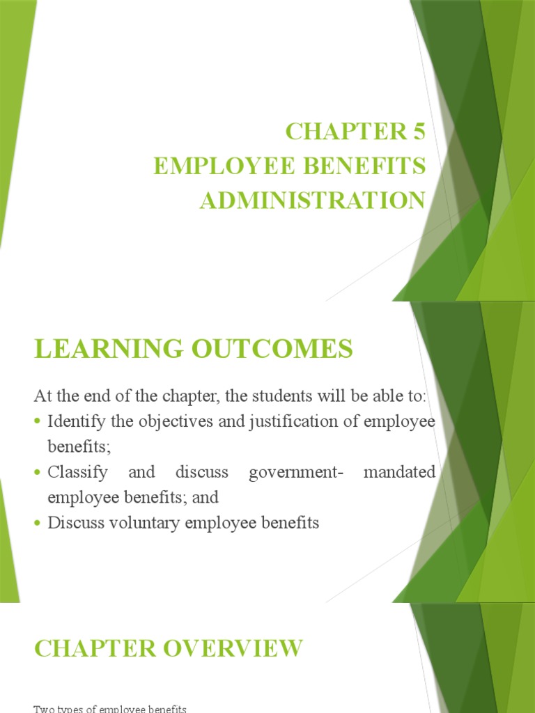 Chapter 5 Employee Benefits Administration | Download Free PDF ...