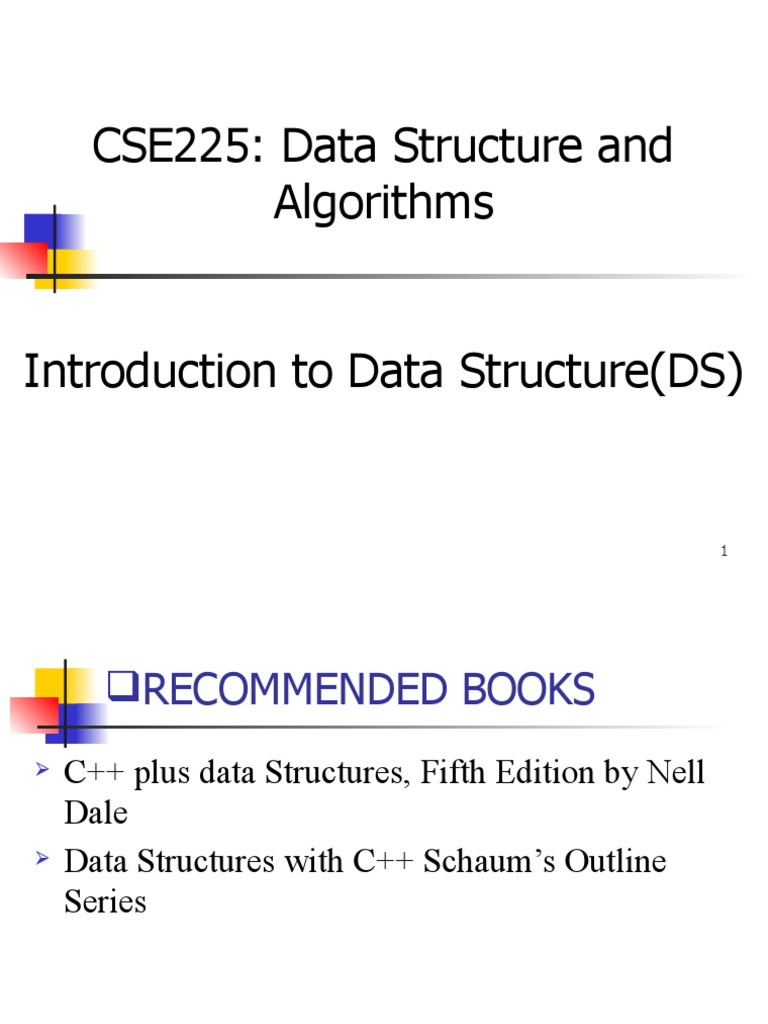 Ds Lec 01 Introduction To Ds Pdf Queue Abstract Data Type Pointer Computer Programming 0543