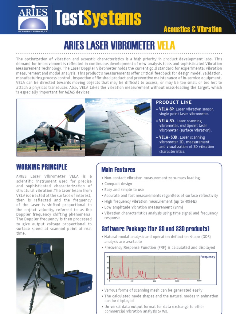 Laser Vibrometer VELA: Precision Vibration Analysis | PDF | Doppler Effect | Applied And ...