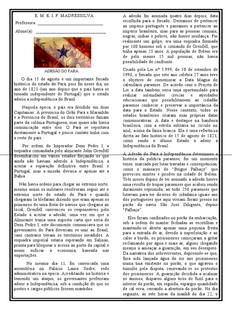 Adesão Do Pará. | PDF