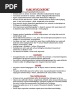 BCCI Rules and Regulations | PDF | Cricket | Ball And Bat Games
