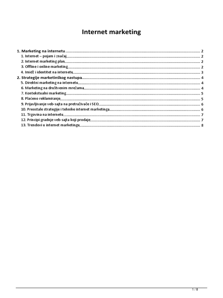 Internet Marketing | PDF