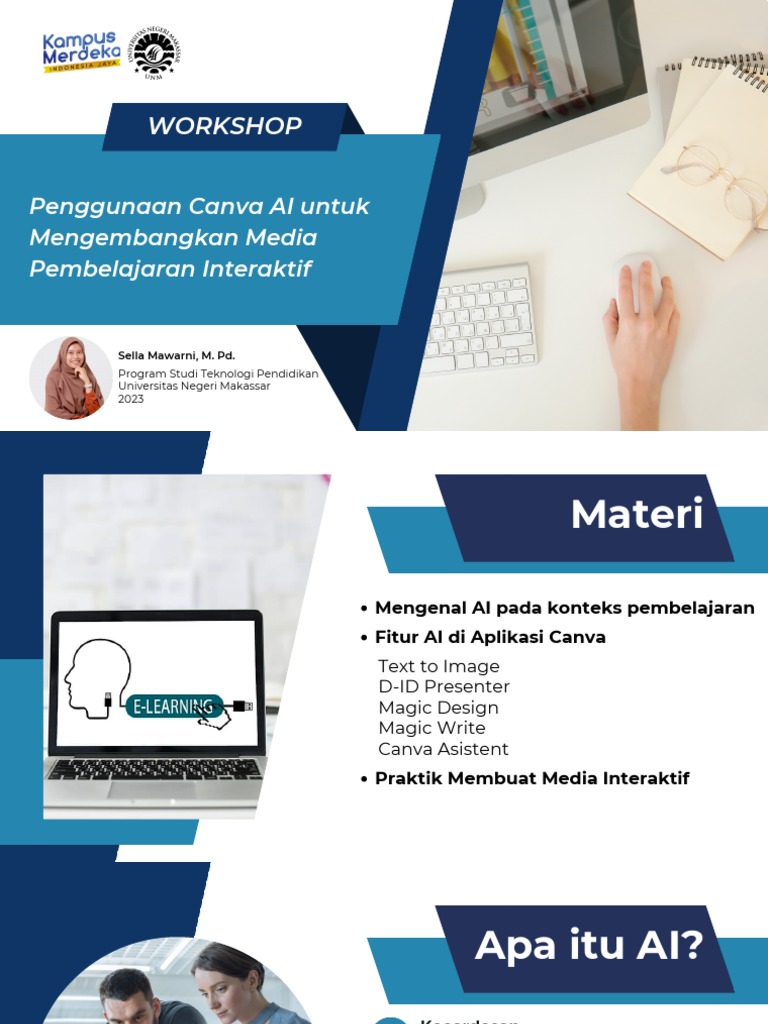 Materi Workshop_Penggunaan Canva AI | PDF
