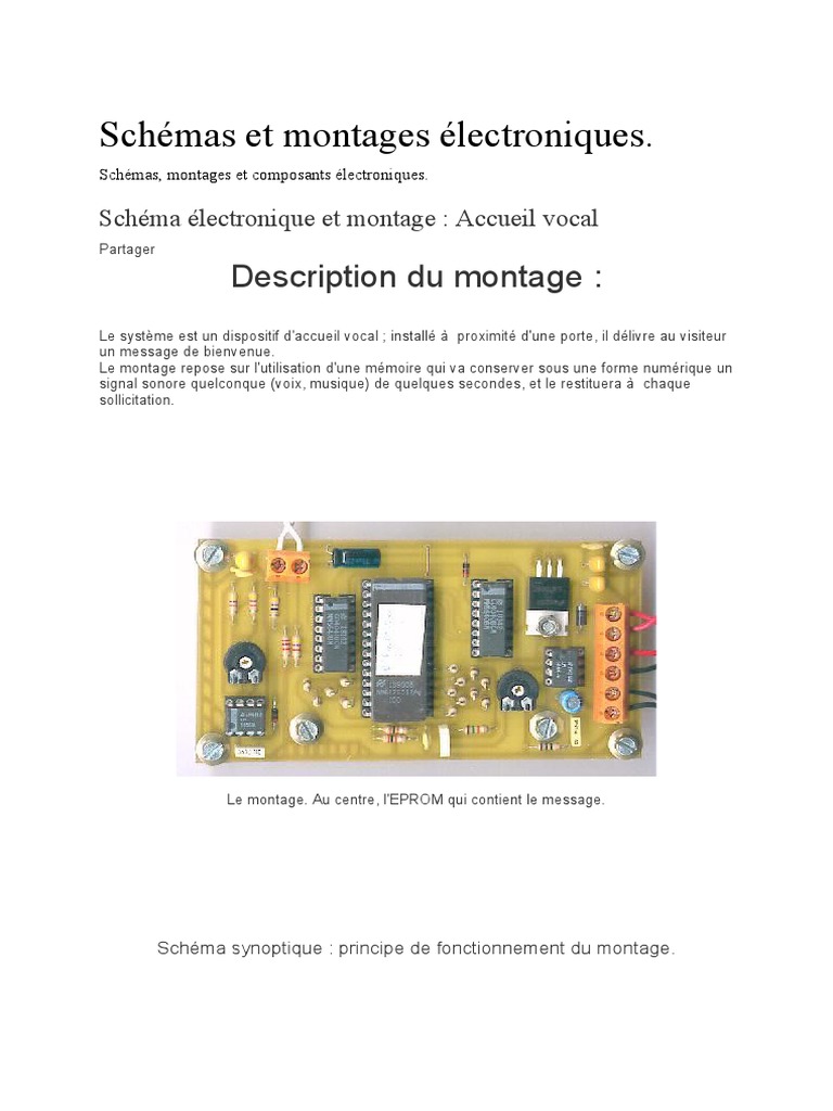 Schemas Et Montages Electroniques | PDF