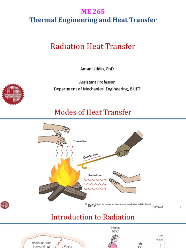 Radiation Heat Transfer | PDF | Science & Mathematics