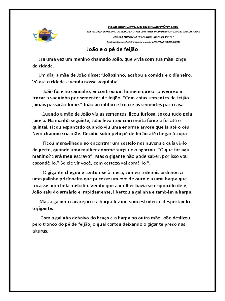Joao e o Pe de Feijao | PDF