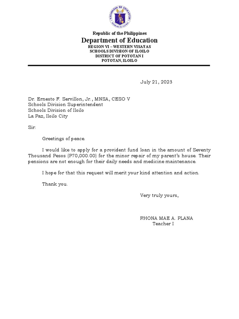 PROVIDENT-LETTER | PDF