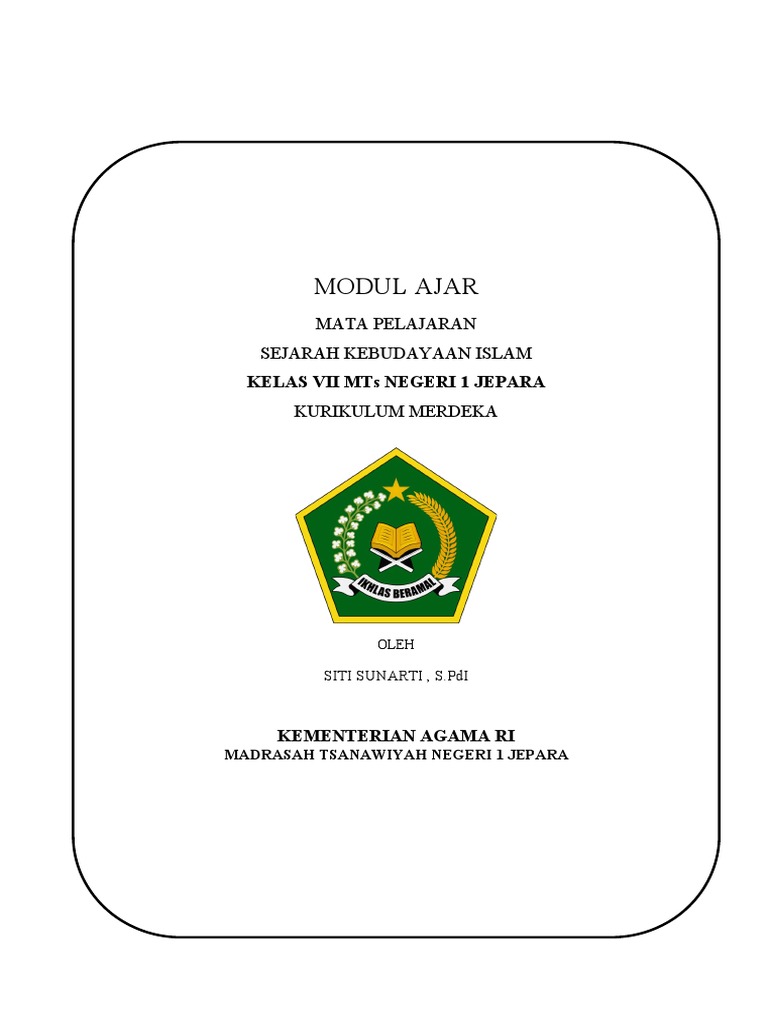 MODUL Ajar SKI 7 Chun | PDF | Karier & Perkembangan | Perjalanan