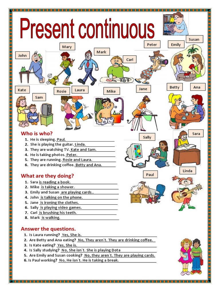 22 Present-Continuous 01 | PDF