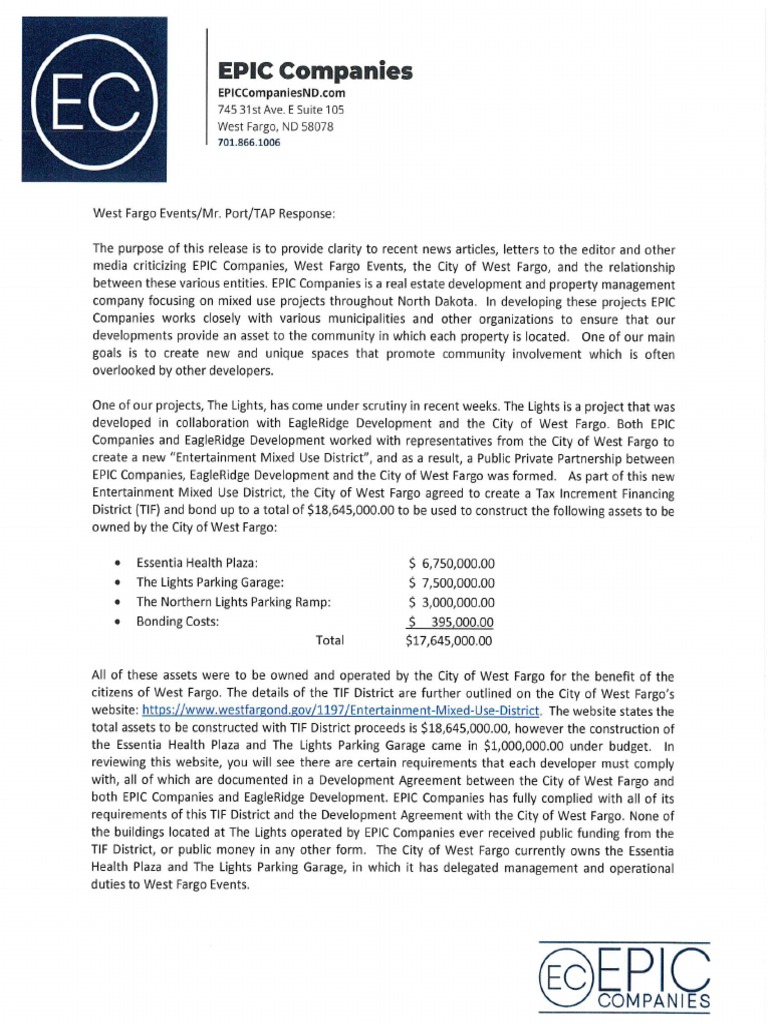 EPIC Statement | PDF