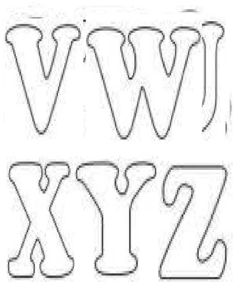 Moldes Letras para Imprimir | PDF