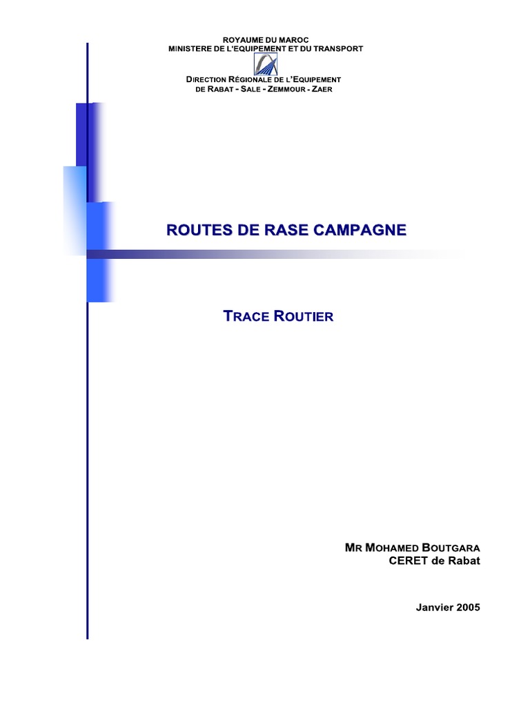 COURS Trace Routier | PDF