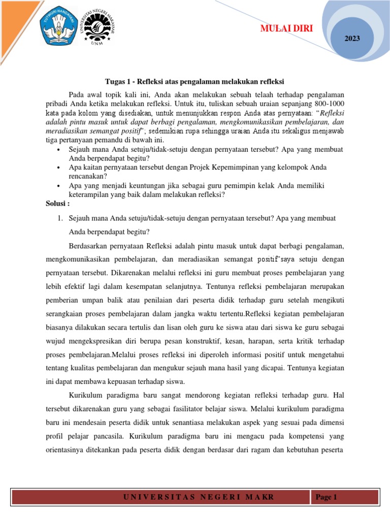 Mulai Dari Diri Topik 5 | PDF Mulai Dari Diri Topik 5 | PDF