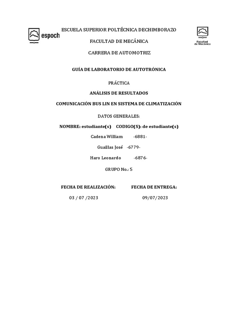 Análisis de Señales en Bus LIN | PDF