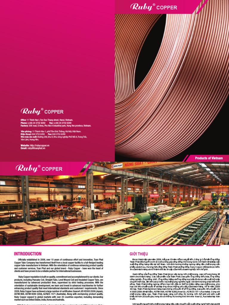 Ruby Copper Catalogue | PDF | Hanoi | Materials