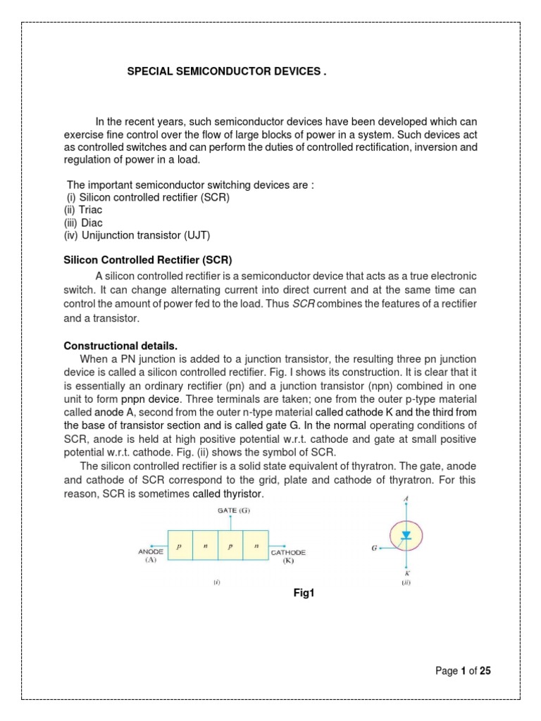 Special Semiconductor Devices | PDF