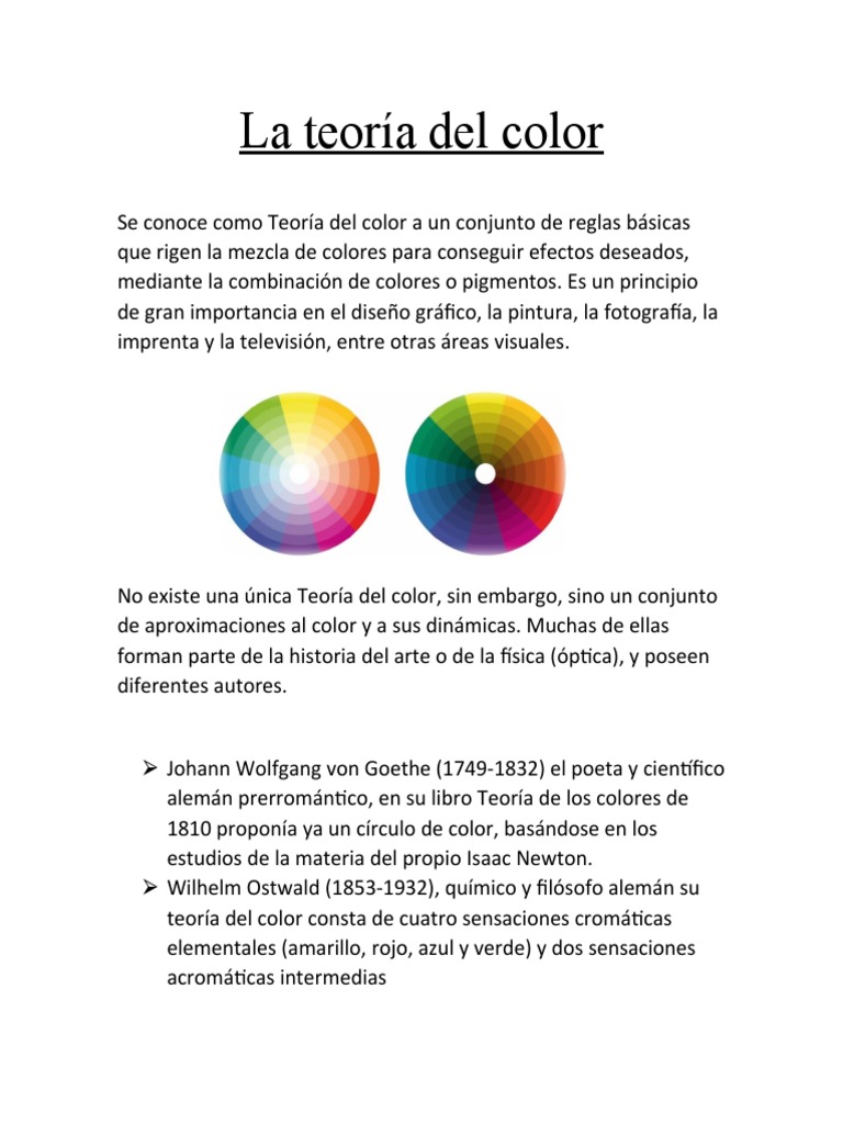 La Teoría Del Color | PDF