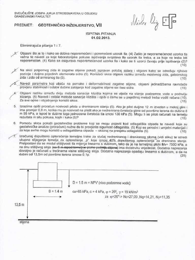 Geotehničko - Ispiti | PDF