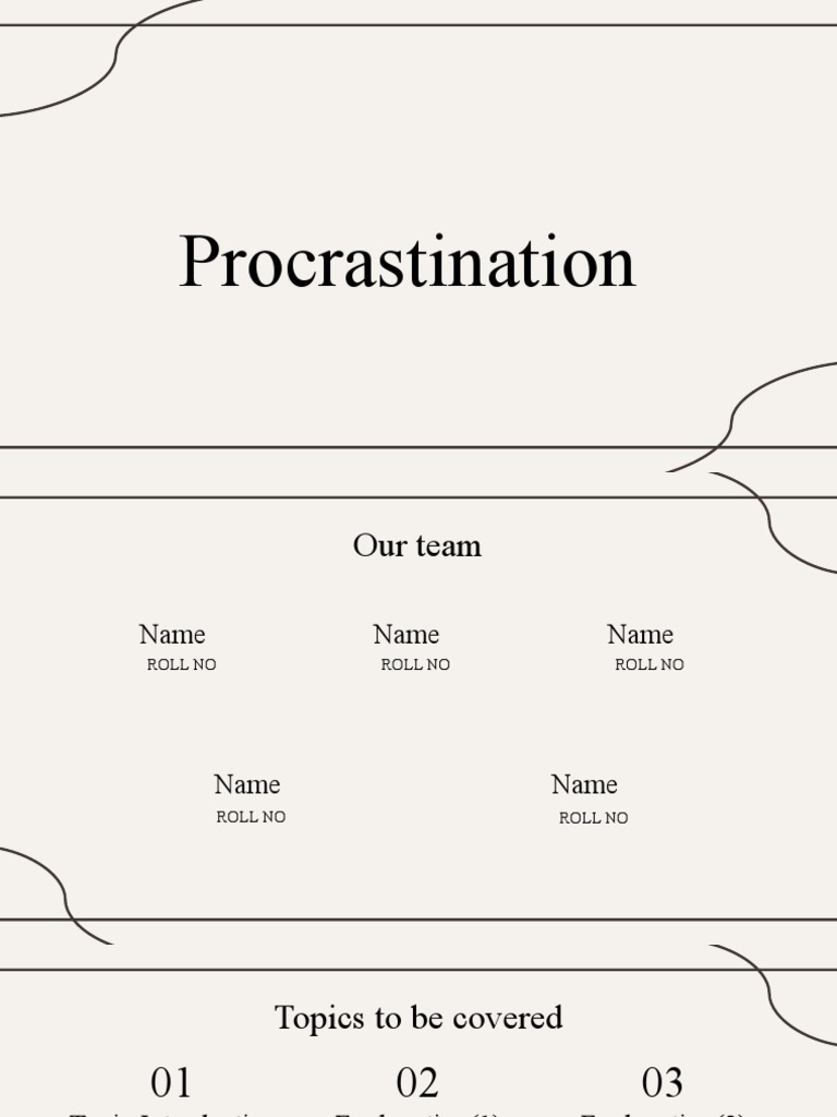 Procrastination Template File | PDF