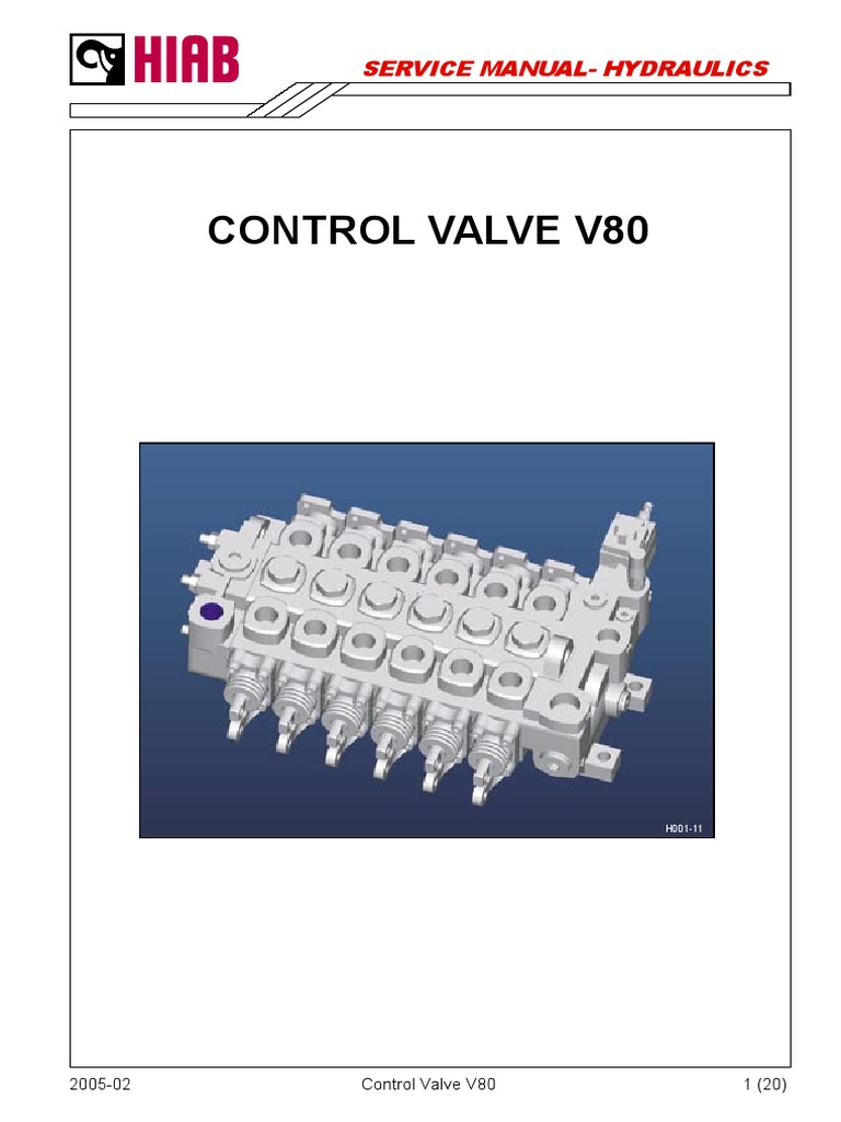 Control Valve V80 | PDF | Valve | Pump