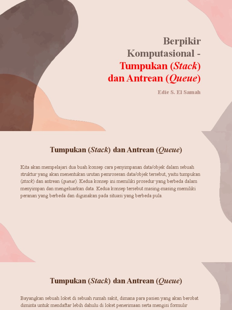 Tumpukan (Stack) Dan Antrean (Queue) | PDF
