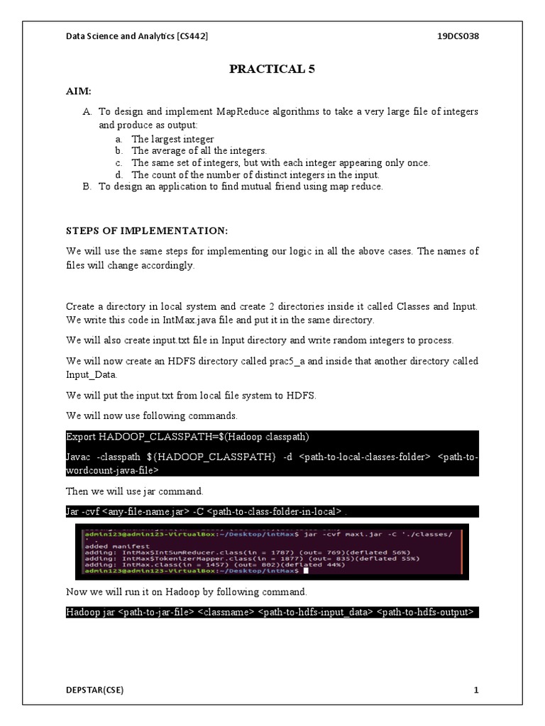 Dsa Prac 5 19DCS038 | PDF