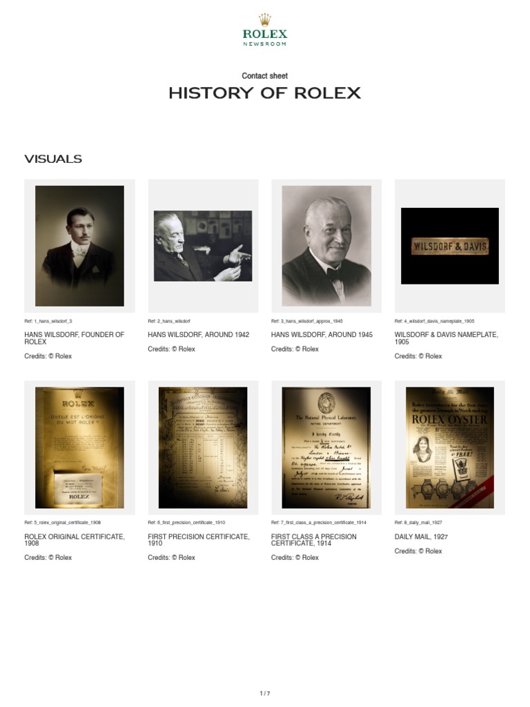 History of Rolex | PDF | Luxury Brands | Clock