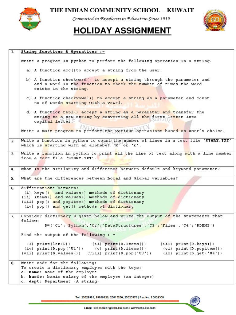 Ha 12 Csc Pdf Parameter Computer Programming String Computer Science