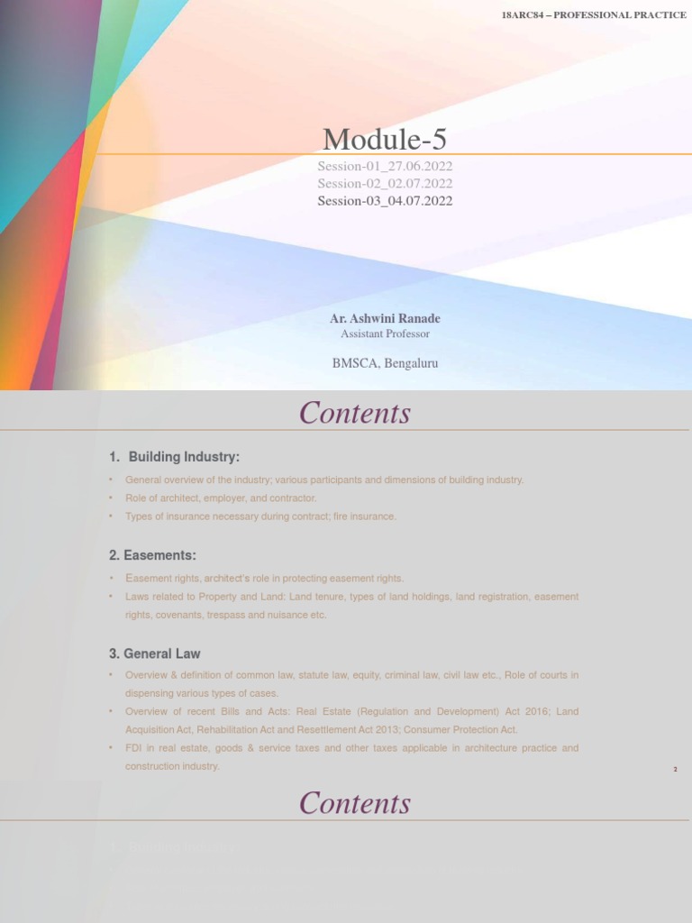 18ARC84 Module 5 | PDF