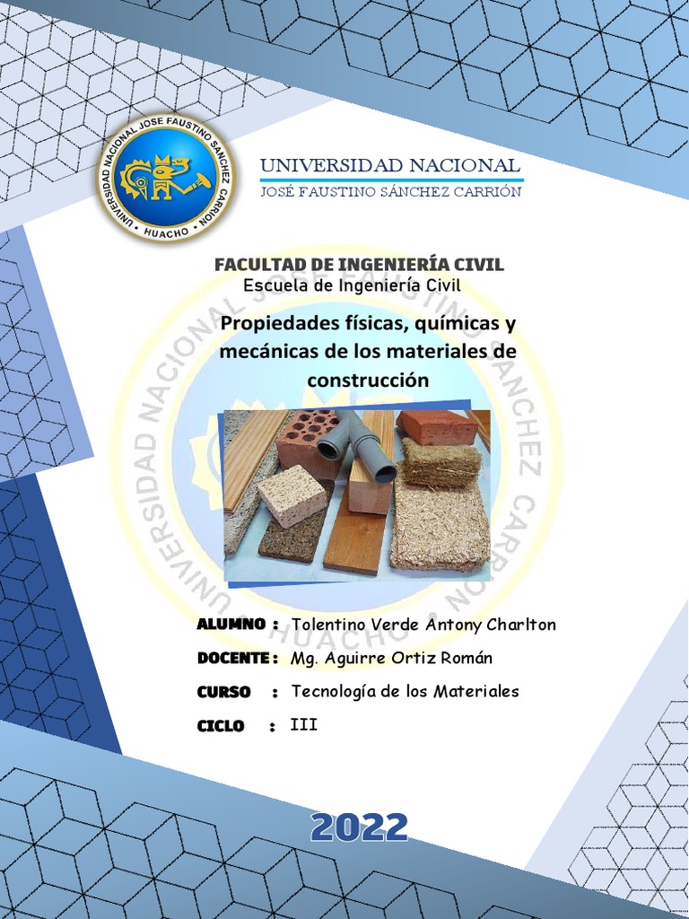 Propiedades Fisicas, Quimicas y Mecanicas de Los Materiales | PDF