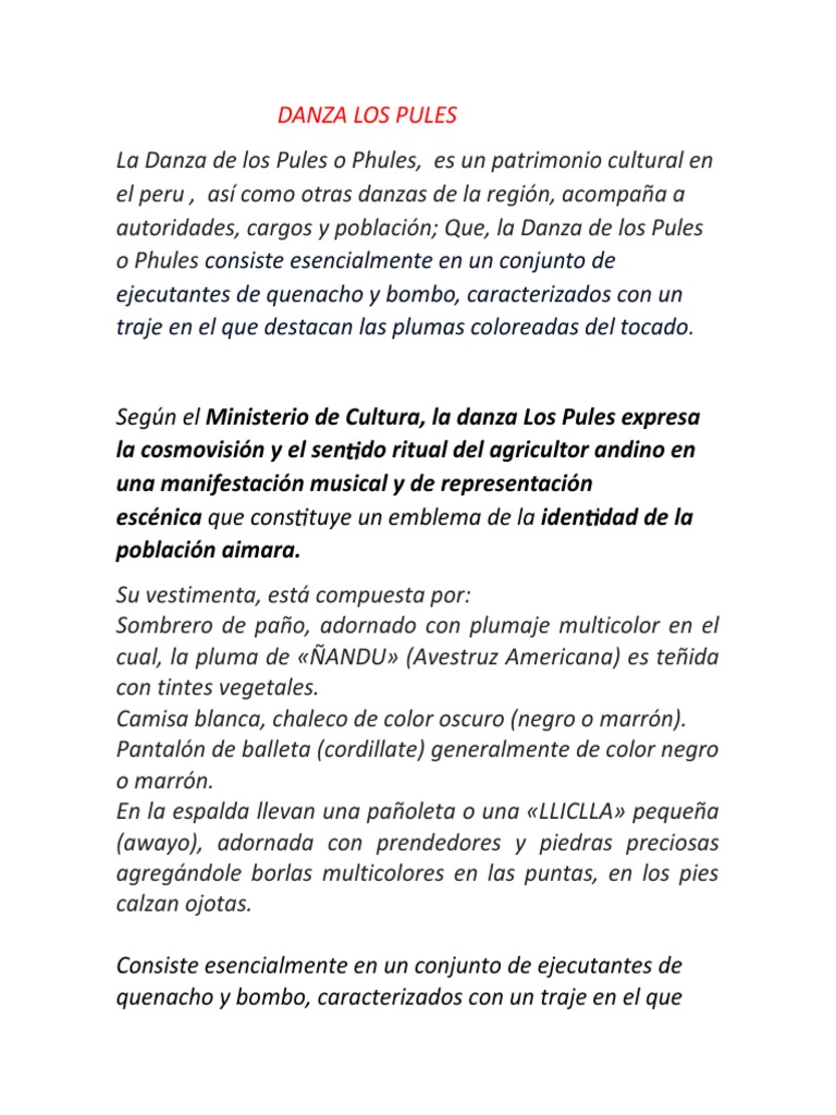 Danza Los Pules | PDF