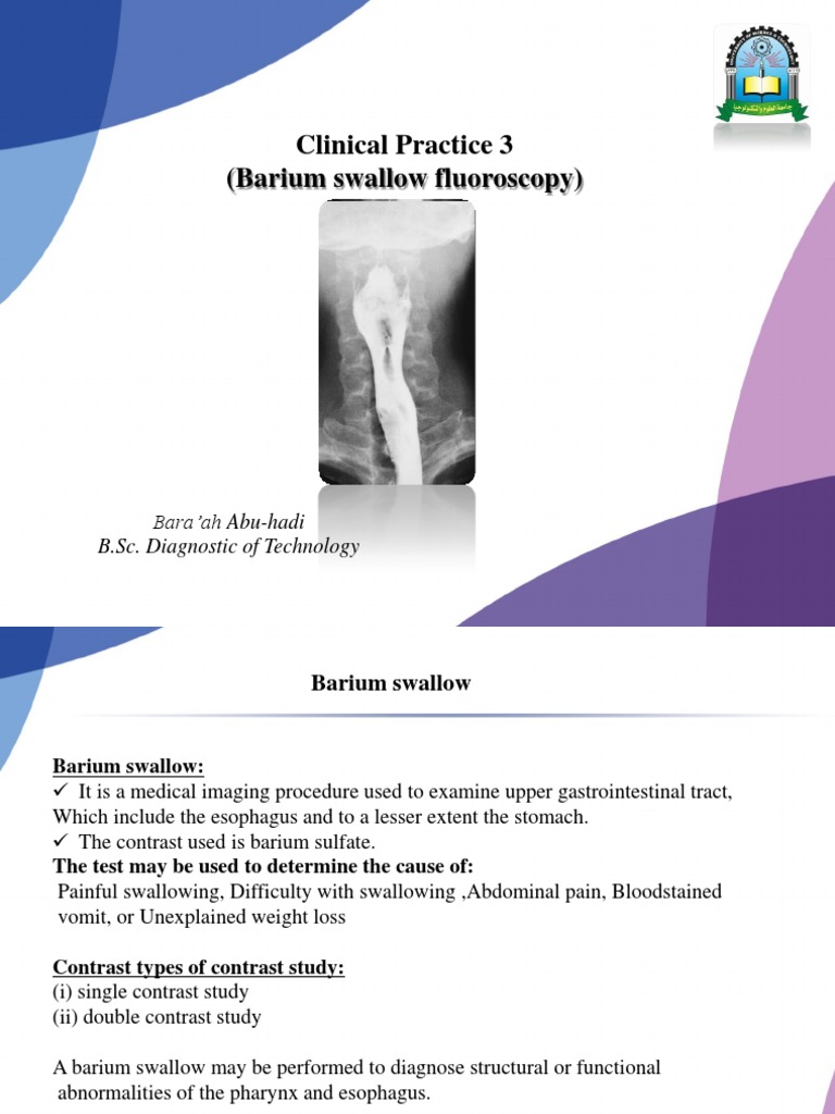 Barium Swallow | PDF