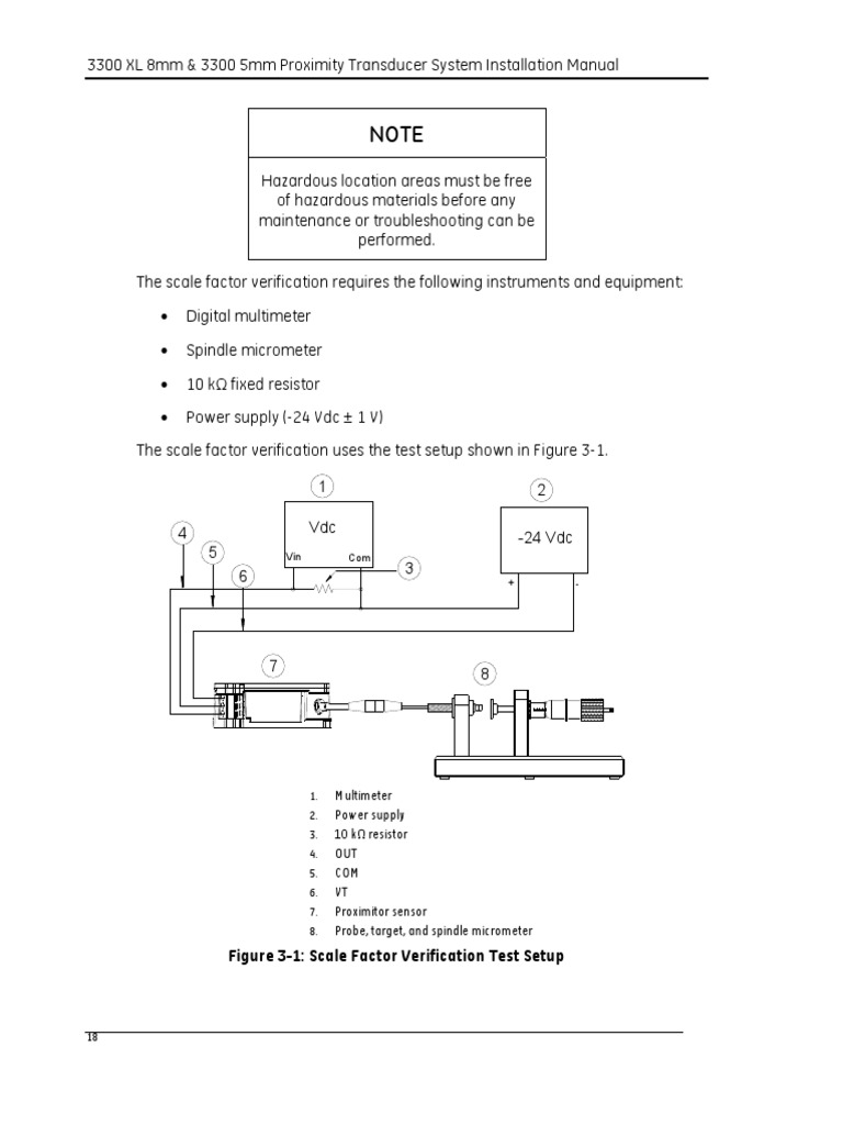 Bently Nevada Proximity Test Setup | PDF