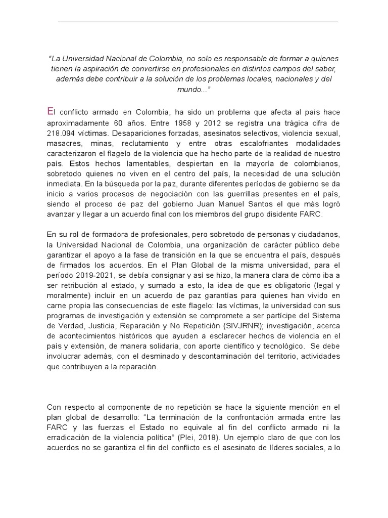 Proyecto Cultural y Colectivo de Nación | PDF | Colombia