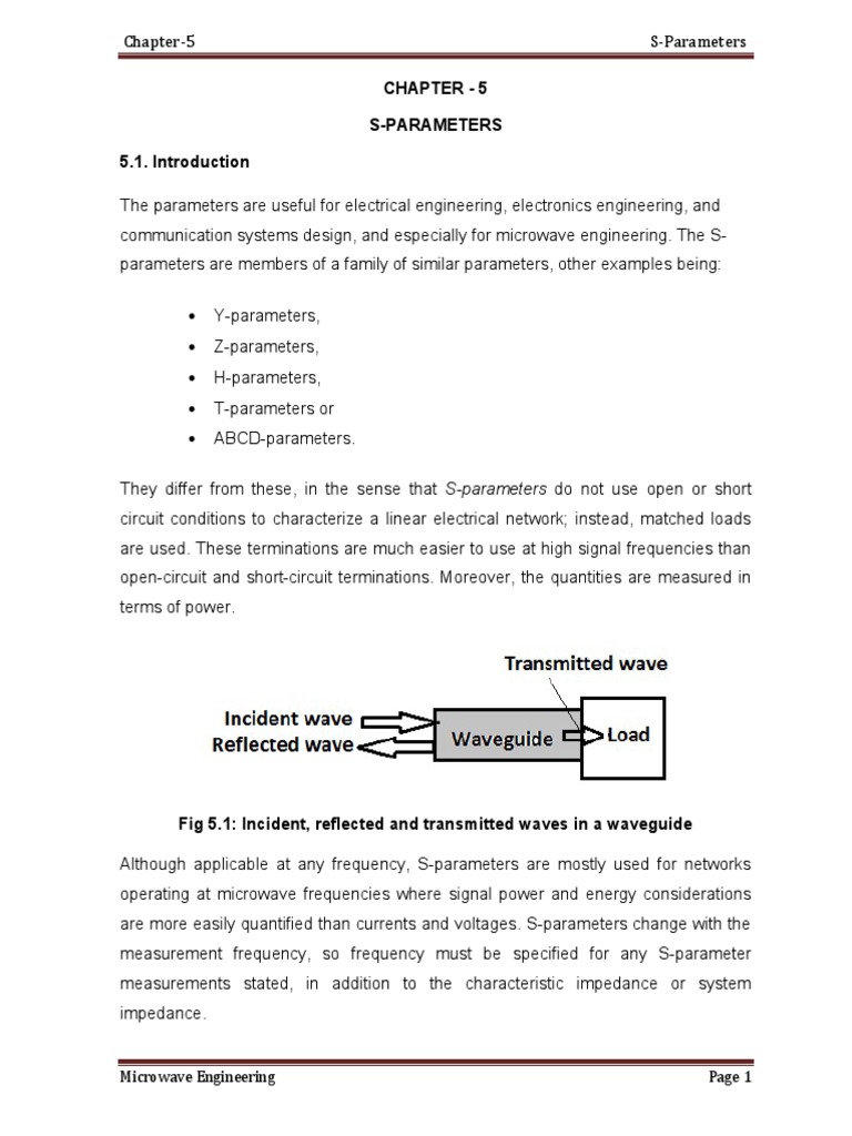 Unit-2 S-Parameters Mwe | PDF