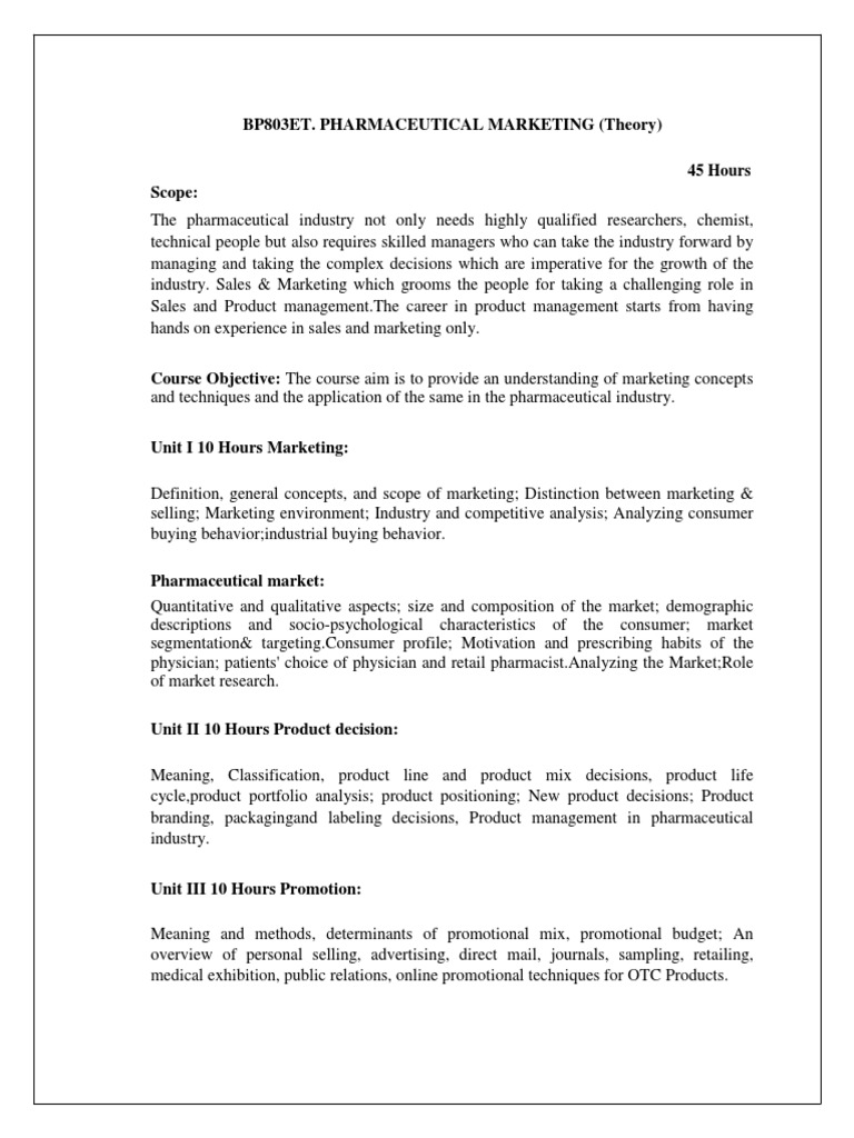 Pharmaceutical Marketing | PDF | Marketing | Retail Pharmaceutical Marketing | PDF | Marketing | Retail