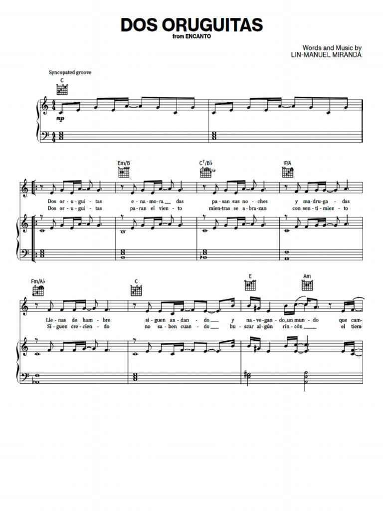 Dos Oruguitas Piano | PDF