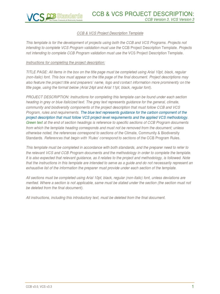 Rio Anapu-Pacaja CCB VCS Project Description Template CCBv3.0 VCSv3.3 ...