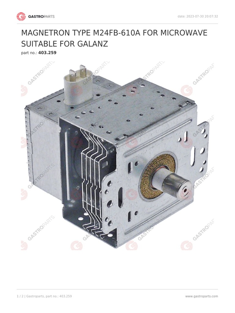 Gastroparts Product 172013 0 | PDF