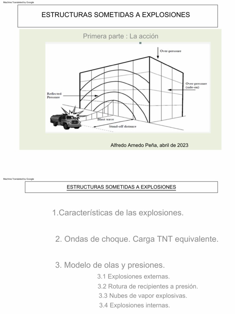Tipos de explosiones y sus efectos | PDF | Hormigón | Deformación ...