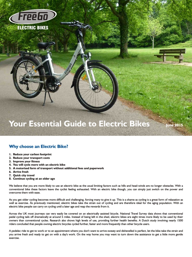 FreeGo Electric Bike Guide | PDF