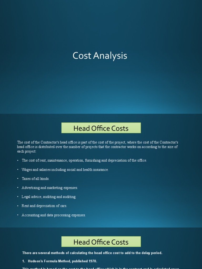 Lesson 38 Cost Head Office KM | PDF | Finance & Money Management