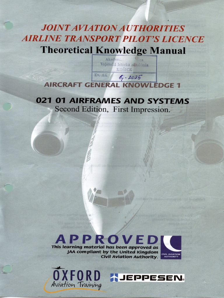JAA ATPL BOOK 02 - Oxford Aviation - Jeppesen - Airframes and Systems | Download Free PDF ...