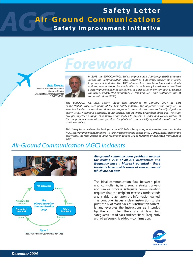 Air Ground Comminication Safety Letter | PDF