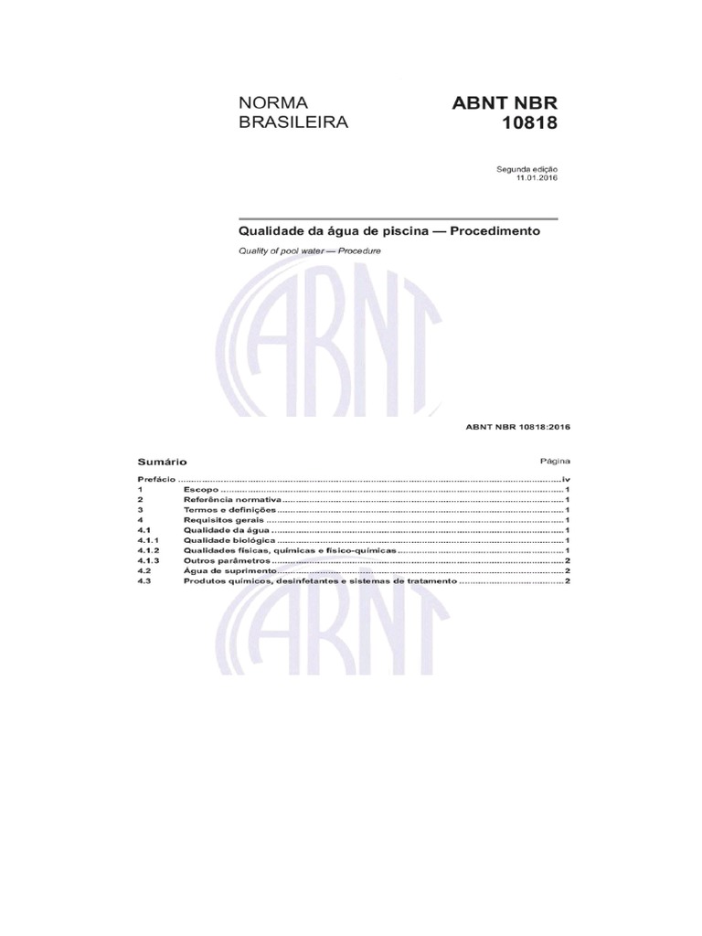 Abnt NBR 108182016 | PDF