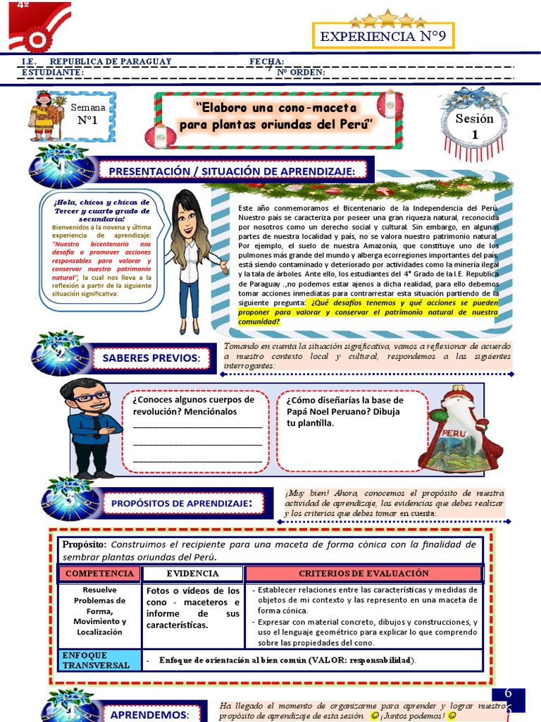 3°-4° Sesion 1-Exp.9-Matemática. Rural | PDF