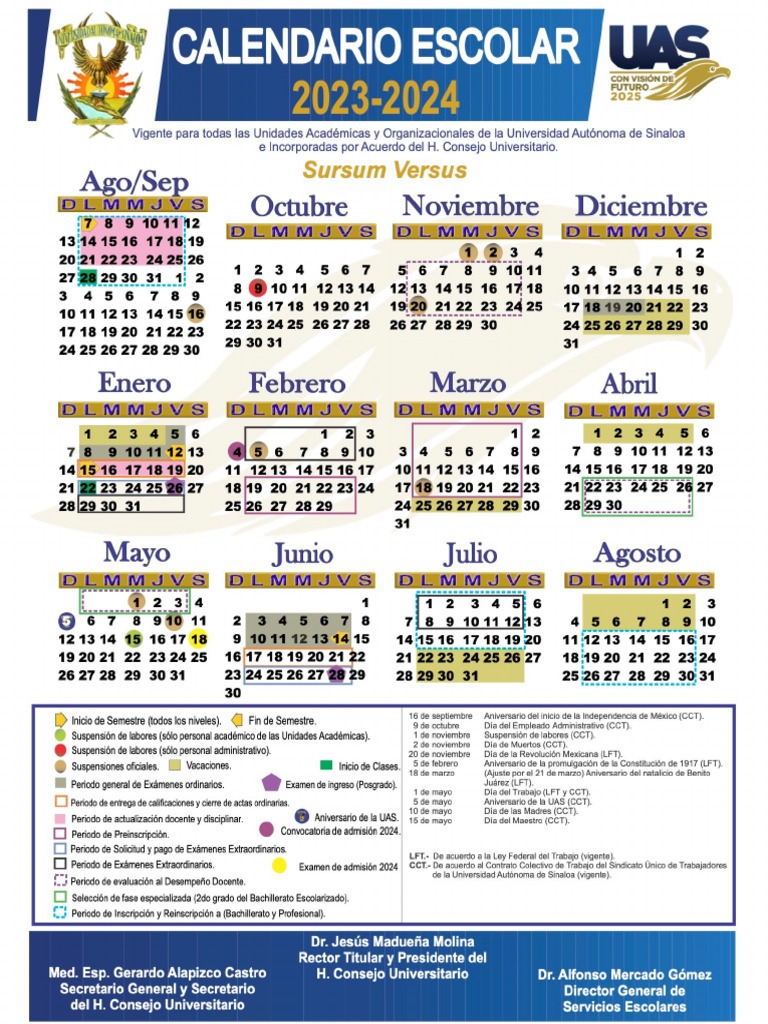 Calendario UAS 2023-2024 | PDF