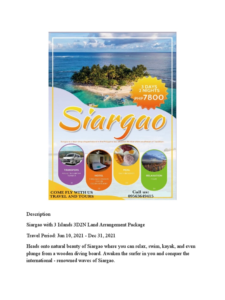 Package Tour - Example | PDF | Science & Mathematics | Technology ...