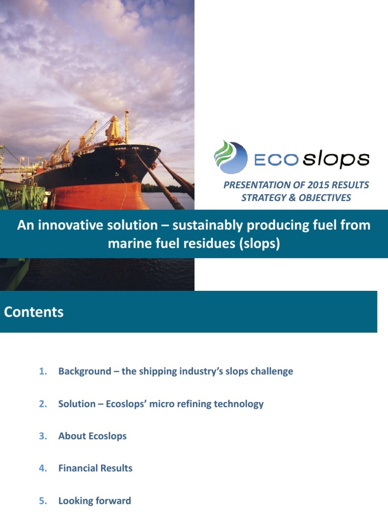 Ecoslops Sfaf2015 Eng | PDF | Oil Refinery | Equity (Finance)