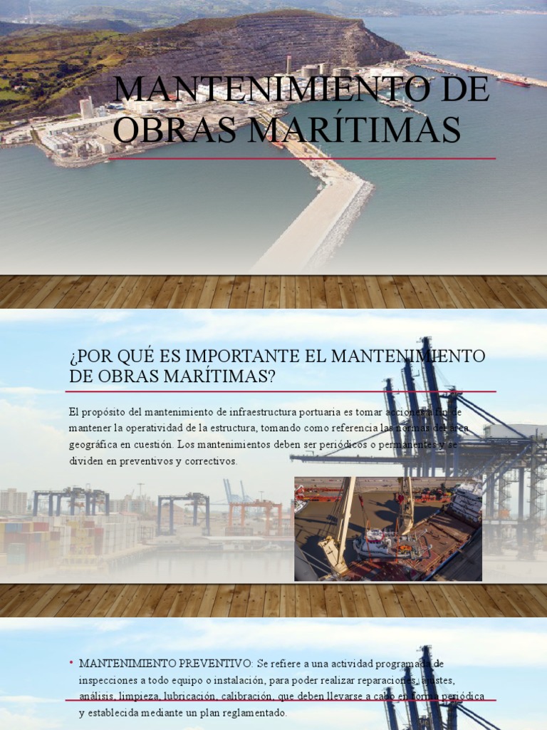 Mantenimiento de Obras Marítimas y Obras Terrestres | PDF
